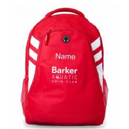 Barker Aquatic Swim Club Personalised BackPack